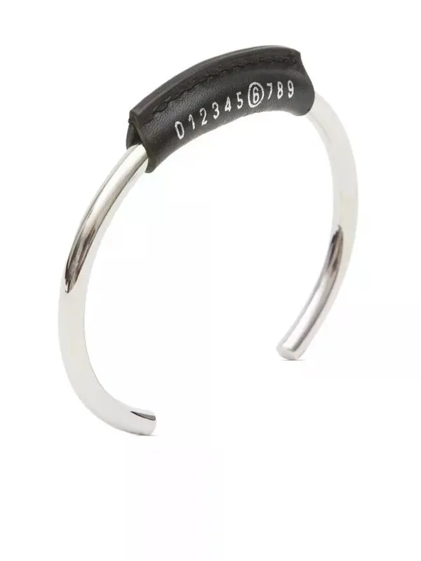 MAISON MARGIELA Numbers-motif Leather Cuff Bracelet