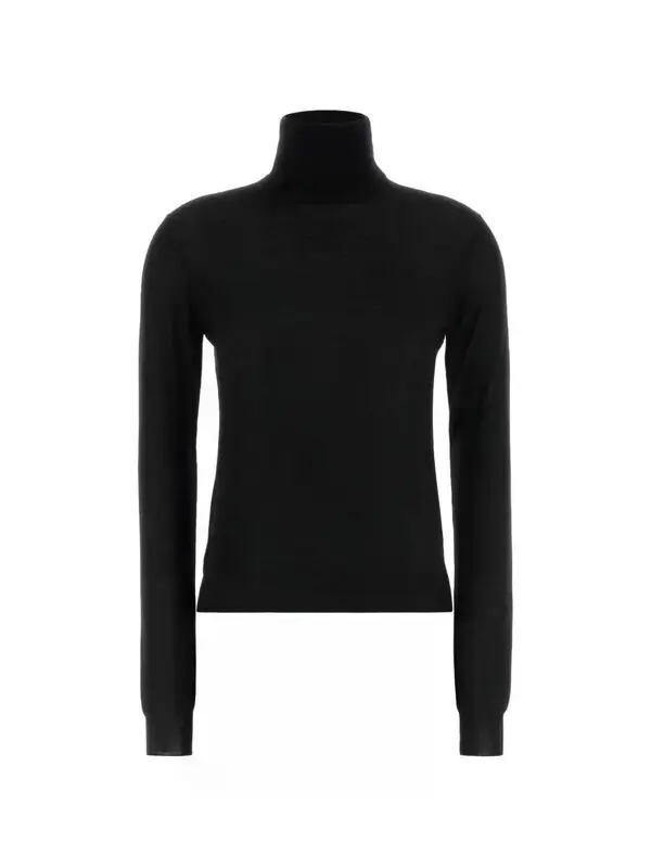 Prada Turtleneck Wool Sweater - Black