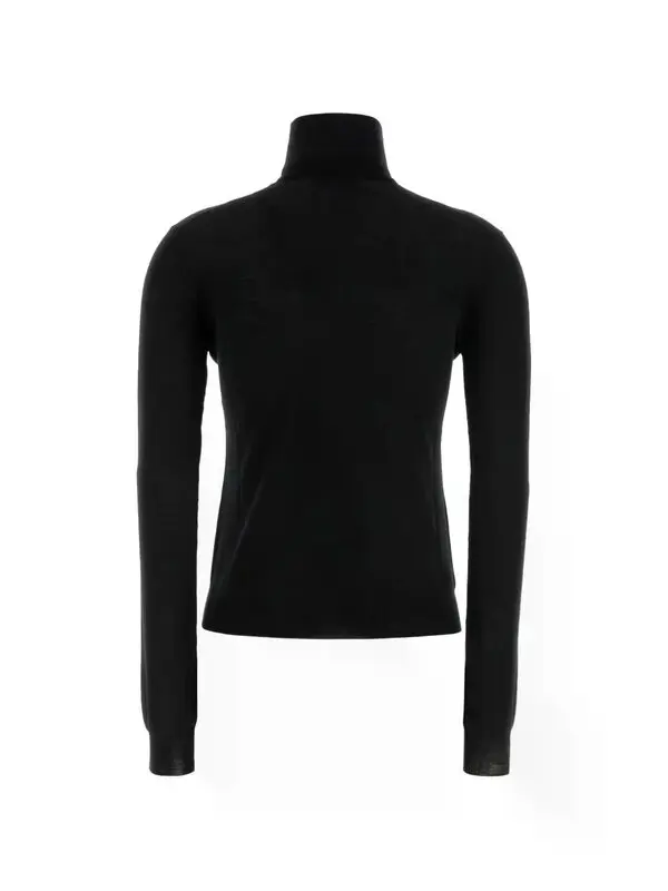 Prada Turtleneck Wool Sweater - Black