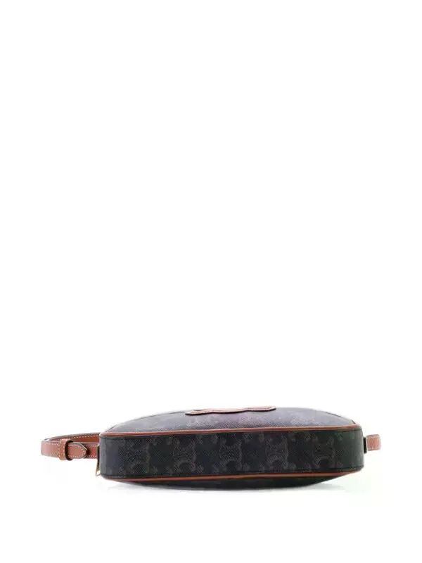 Celine Cuir Triomphe Camera Shoulder Bag Triomphe Coated Canvas With Leather Small Crossbody Bag