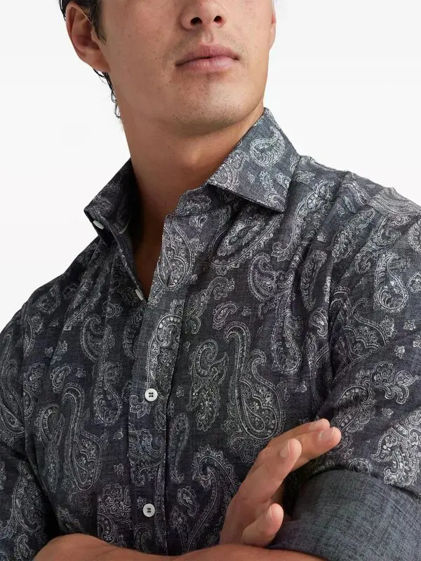 Brunello Cucinelli Paisley-print Cotton Shirt