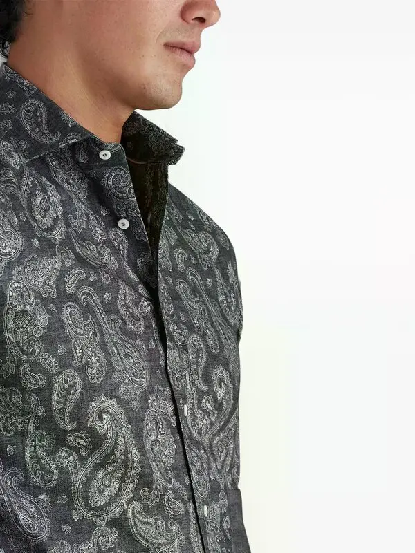 Brunello Cucinelli Paisley-print Cotton Shirt