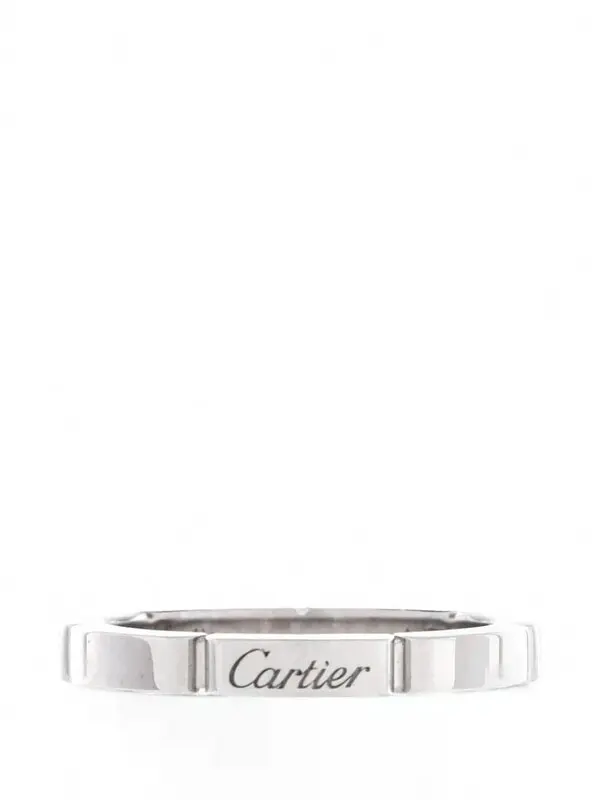 Cartier Maillon Panthere Band 18k White Gold Ring - Silver