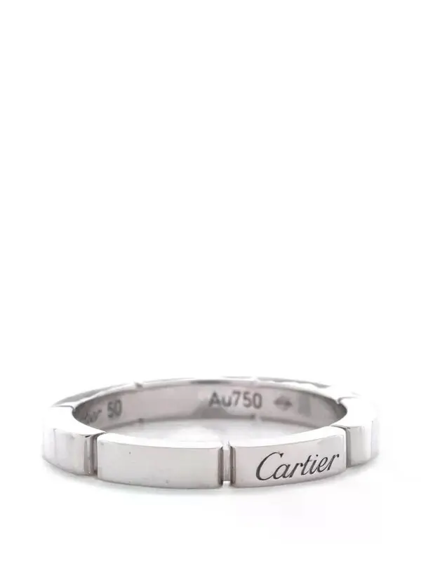 Cartier Maillon Panthere Band 18k White Gold Ring