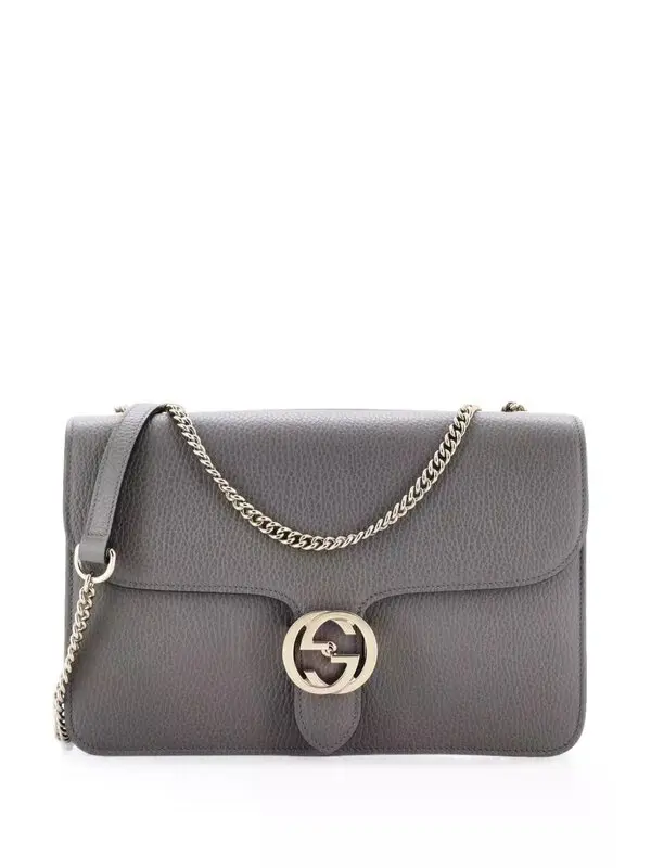 Gucci Interlocking Leather Medium Shoulder Bag