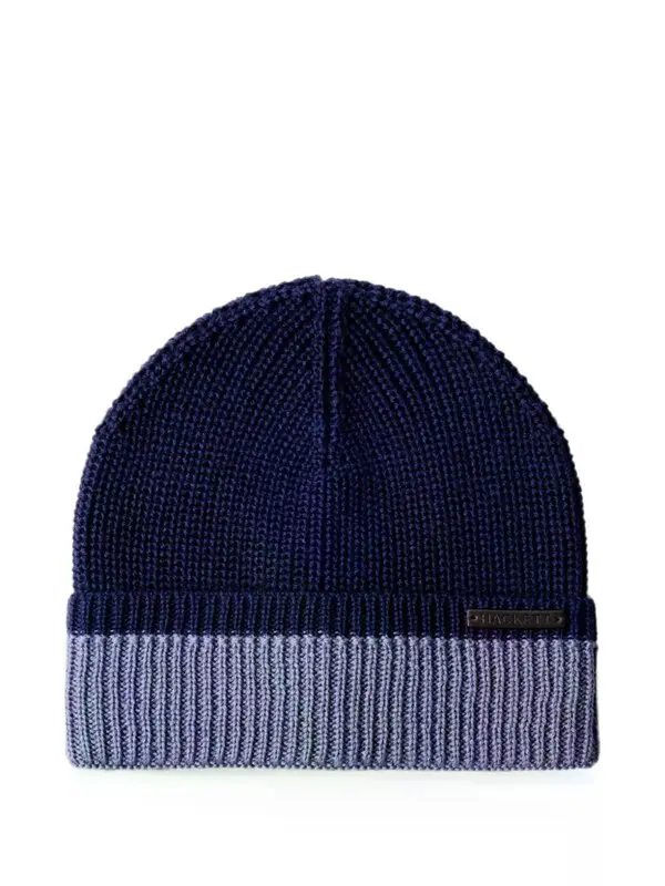 HACKETT  Ribbed-knit Wool Beanie Hat