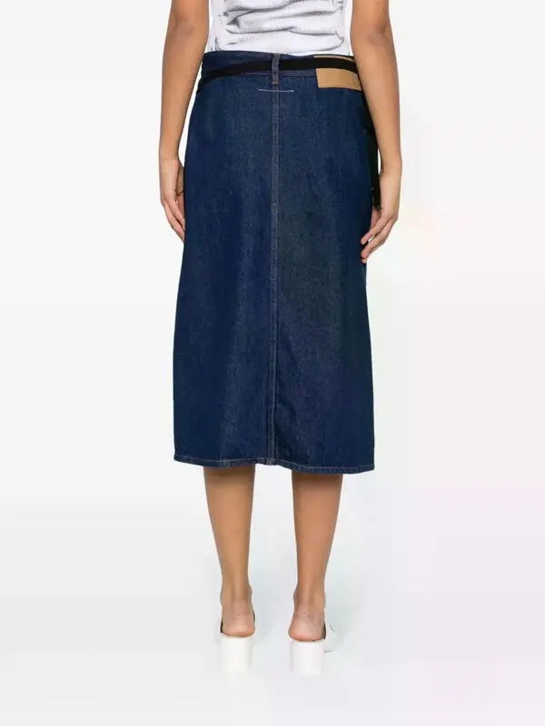 MAISON MARGIELA Denim Wrap Midi Skirt