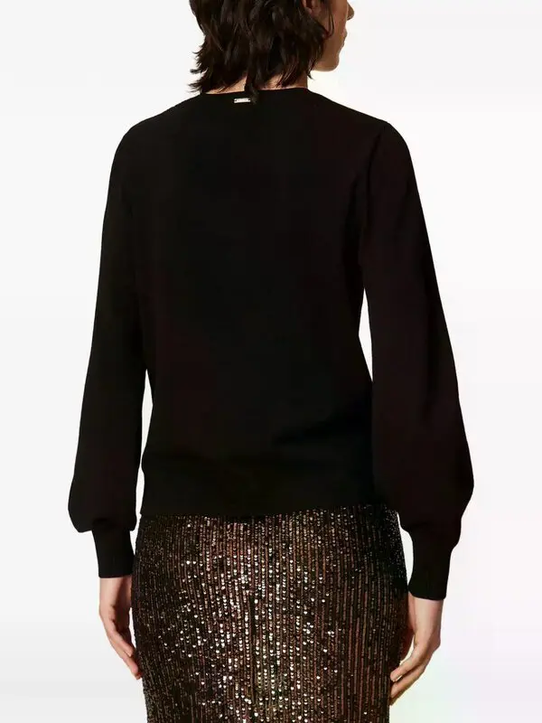 TWINSET Jumper With Macramé Lace Insert