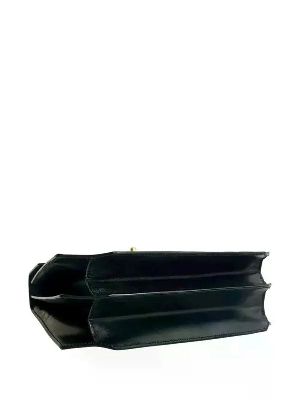 Celine 2009 Leather Top Handle Bag Handbag - Black