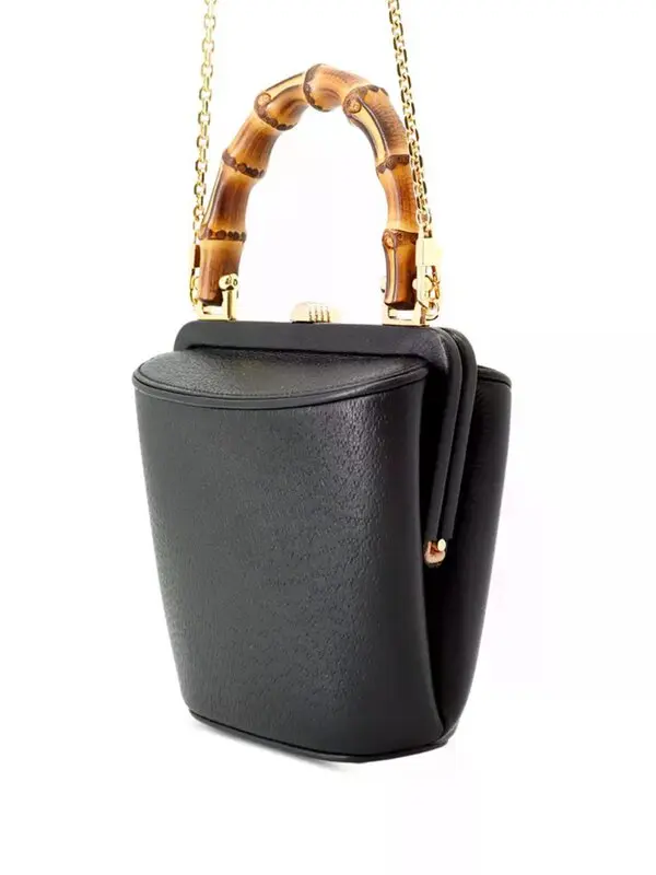 Gucci 2016-2026 Mini Dollar Calfskin Bamboo Marina Bucket Bag Satchel