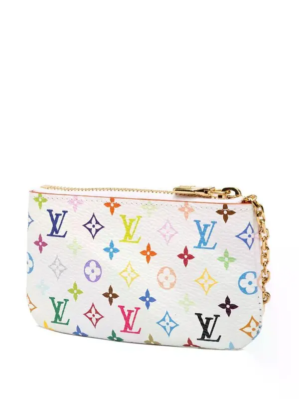 LOUIS VUITTON 2025 Takashi Murakami Monogram Multicolore Key Pouch Coin Pouch