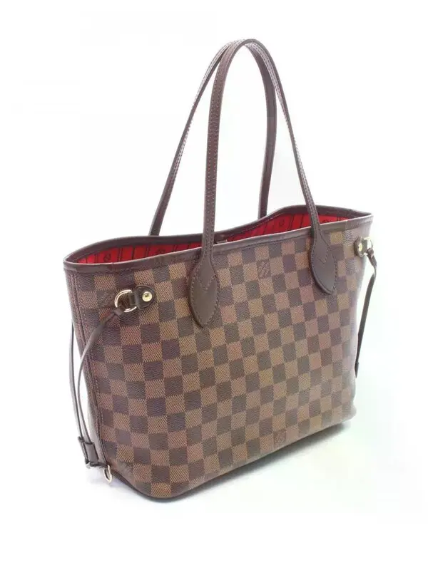 LOUIS VUITTON 2009 Damier Ebene Neverfull Pm Tote Bag - Brown
