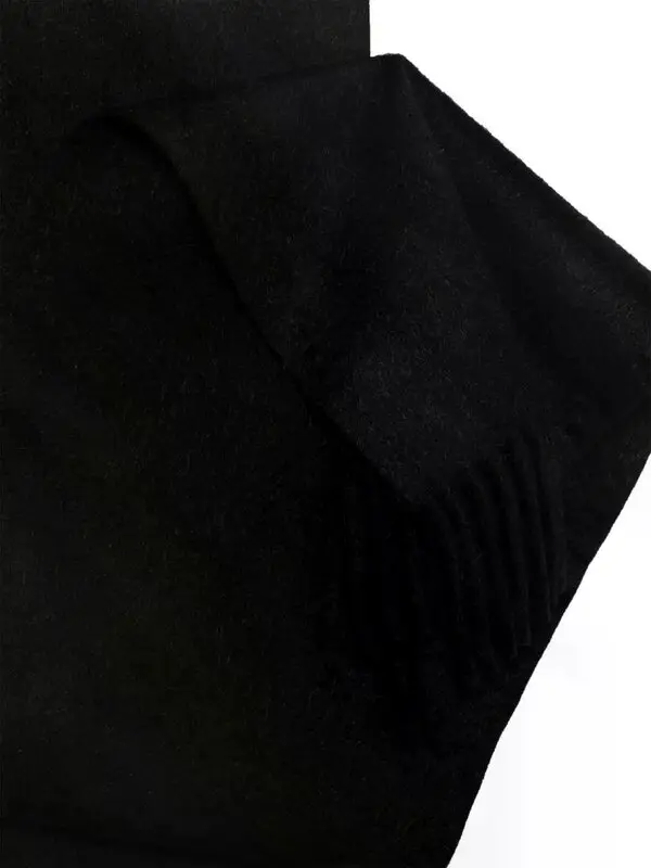 Max Mara Clara Monogram-embroidered Fringed Scarf
