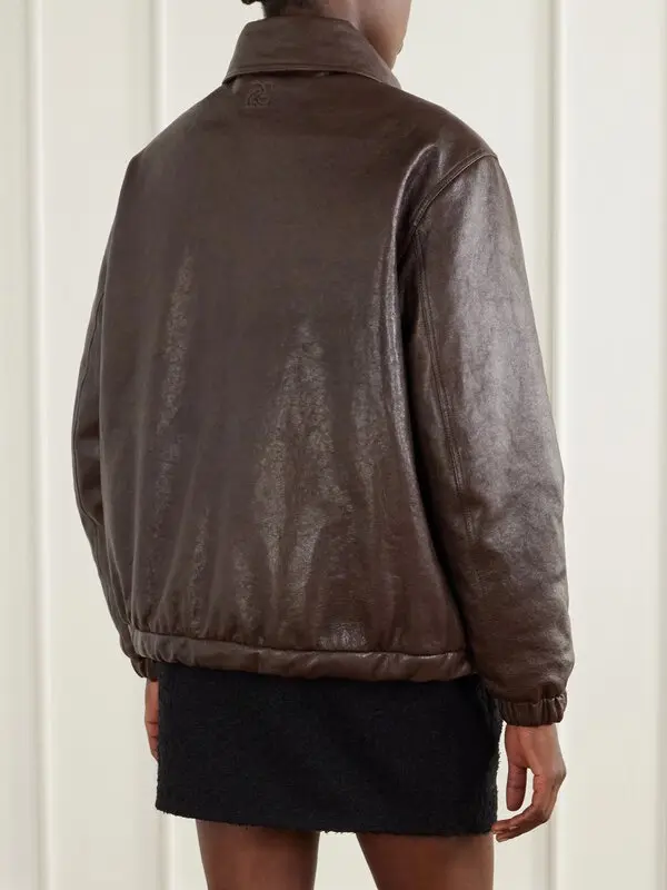 Magda Butrym Leather Blouson Jacket