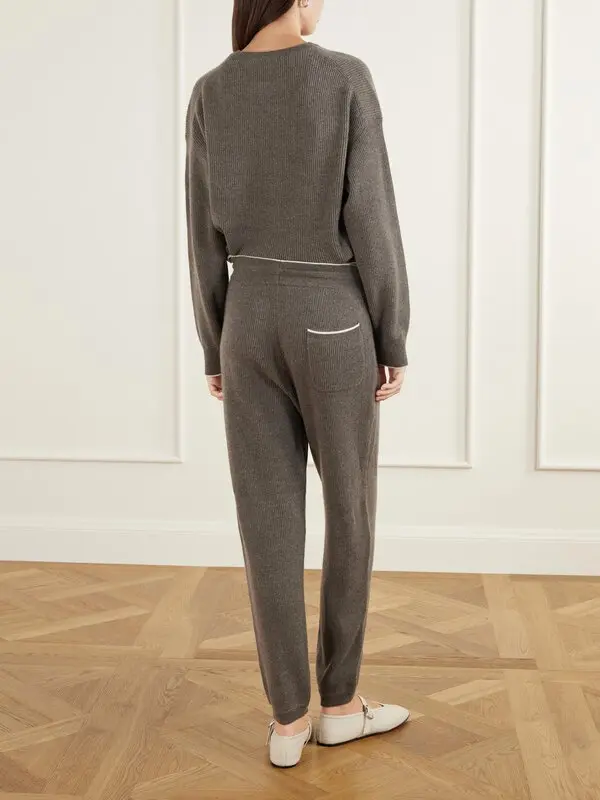 Arch4 Elsa Ribbed Cashmere Sweater And Pants Set