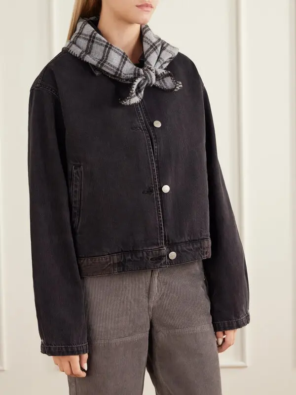 MFPEN Checked Virgin Wool Scarf