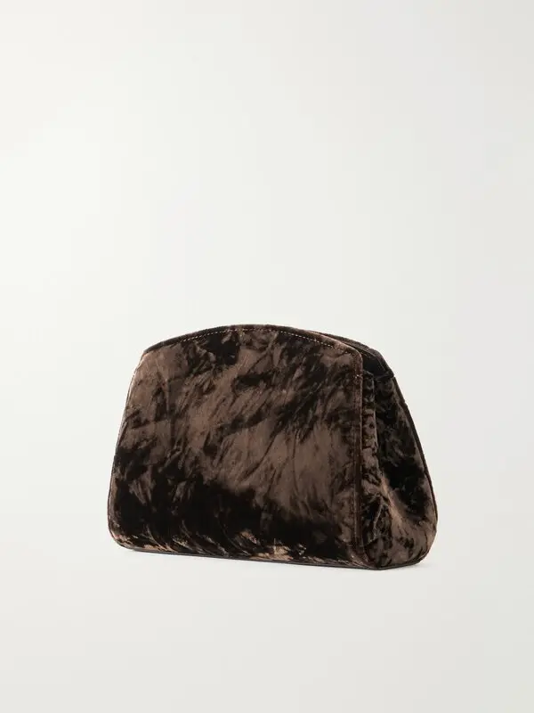 LIFFNER Pushlock Velvet Clutch