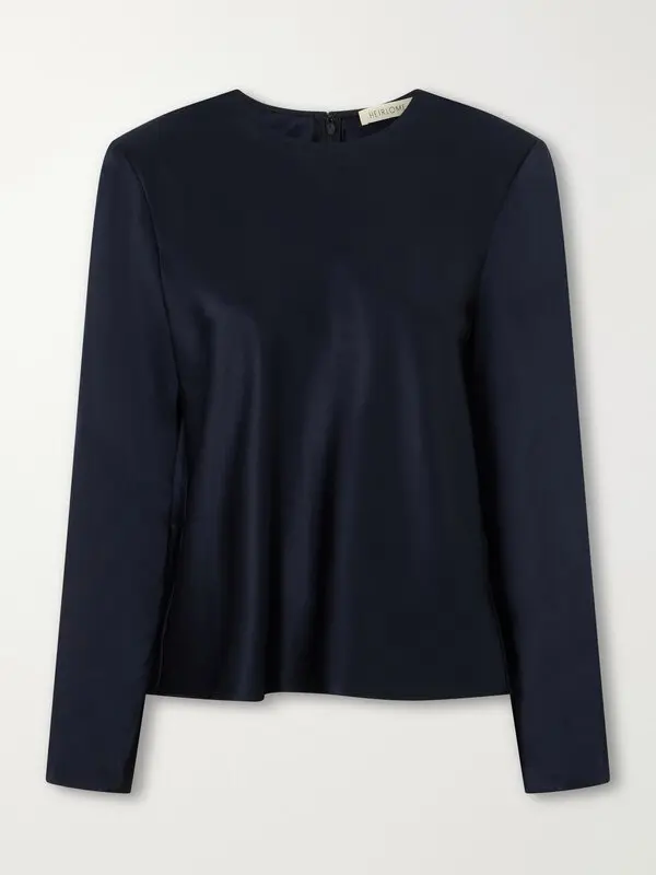HEIRLOME Ruth Silk-satin Blouse