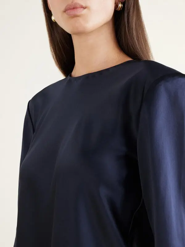 HEIRLOME Ruth Silk-satin Blouse
