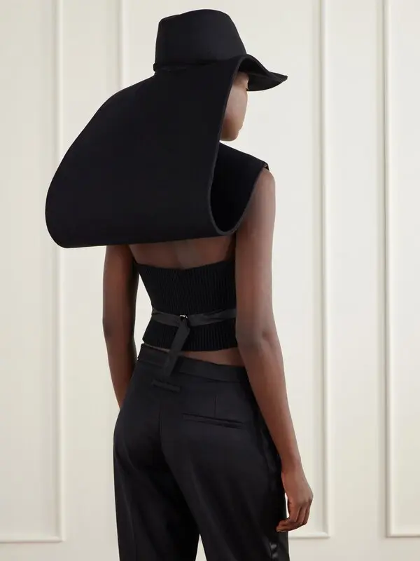 JEAN PAUL GAULTIER Cowboy Hat-detailed Wool-felt Vest