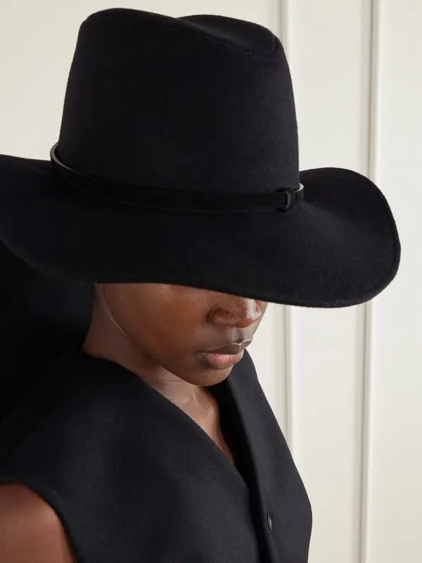 JEAN PAUL GAULTIER Cowboy Hat-detailed Wool-felt Vest