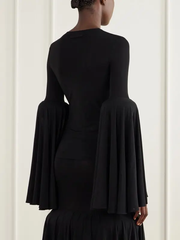 JEAN PAUL GAULTIER Gathered Jersey Blouse