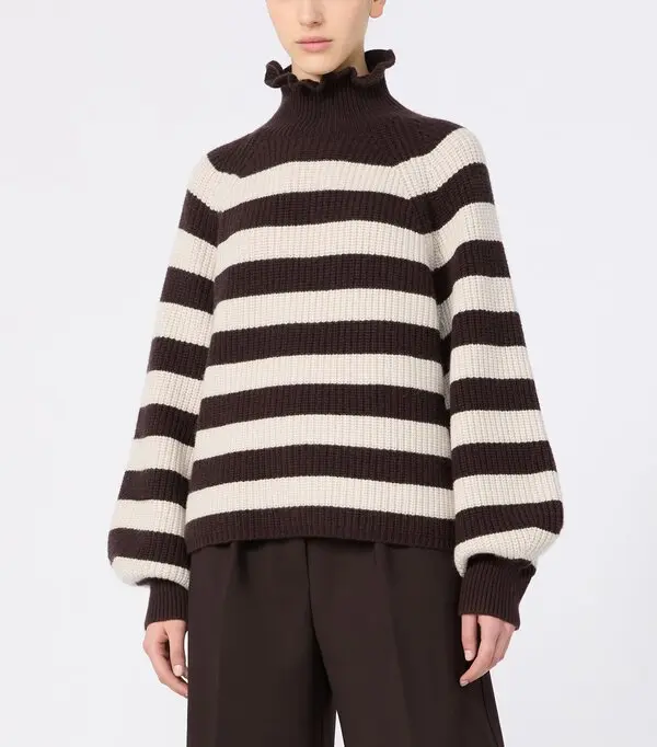 Max Mara Wool-cashmere Stripe Sweater