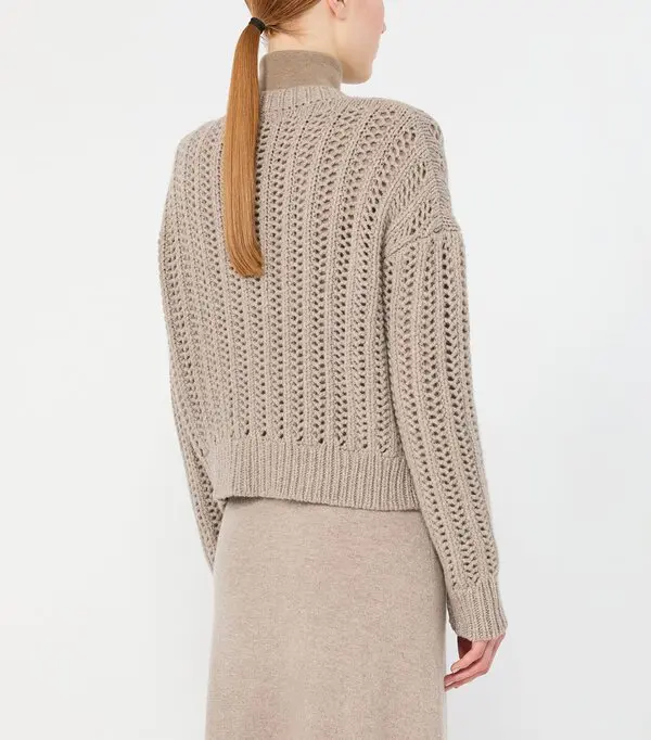 Max Mara Cashmere Openwork Cardigan