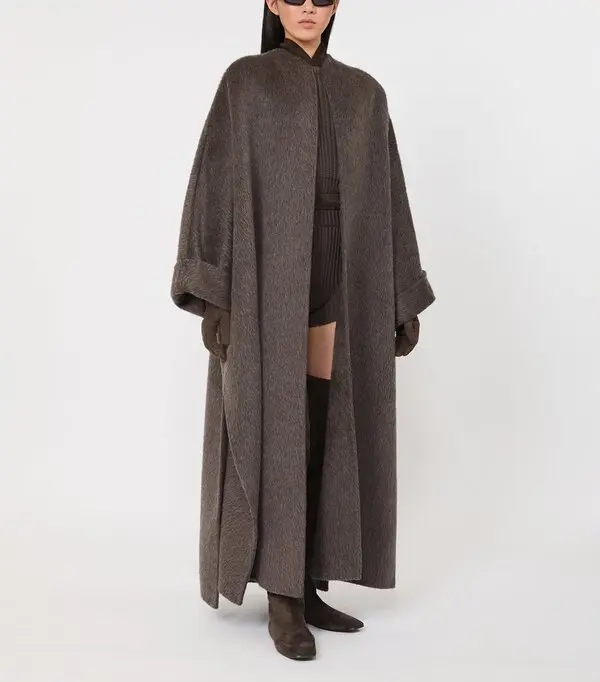 Max Mara Camel Wool-mohair Coat
