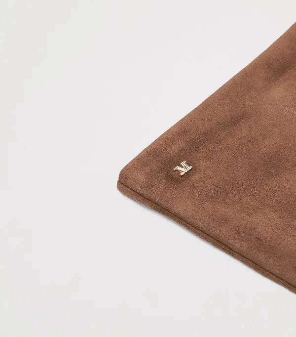 Max Mara Suede Long Gloves