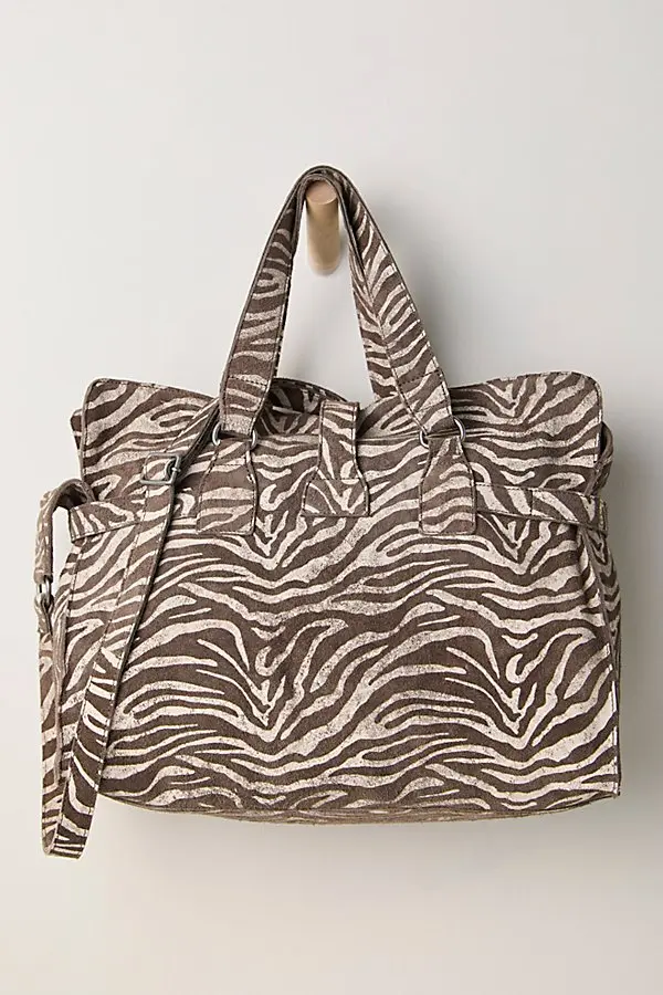 Free People Wild Thing Tote At - Zebra