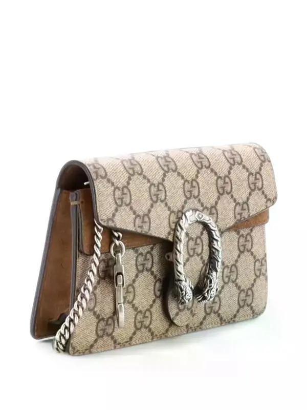 Gucci Dionysus Bag Gg Coated Canvas Super Mini Crossbody Bag