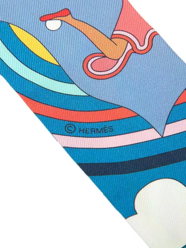 Hermès 2021-2022 Carres Volants Silk Twilly Scarf Scarves