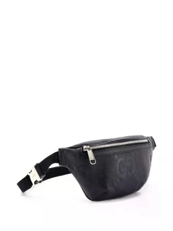 Gucci Jumbo Gg Embossed Leather Small Belt Bag