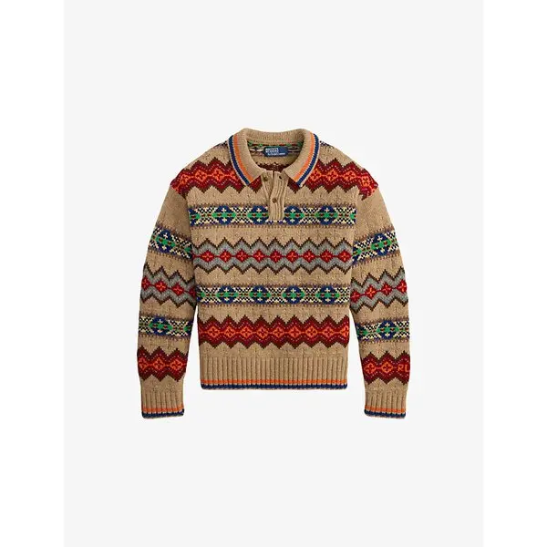 Polo Ralph Lauren Patterned Wool Knitted Jumper