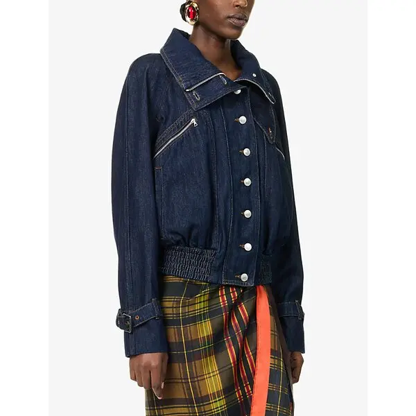 Dries Van Noten Vida Denim Bomber Jacket