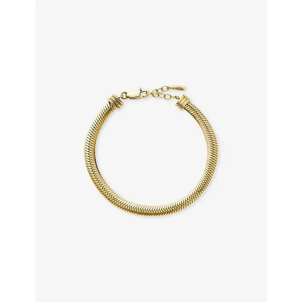 MISSOMA Classic Snake 18ct Yellow Pvd Plated Stainless-steel Chain Bracelet - Gold