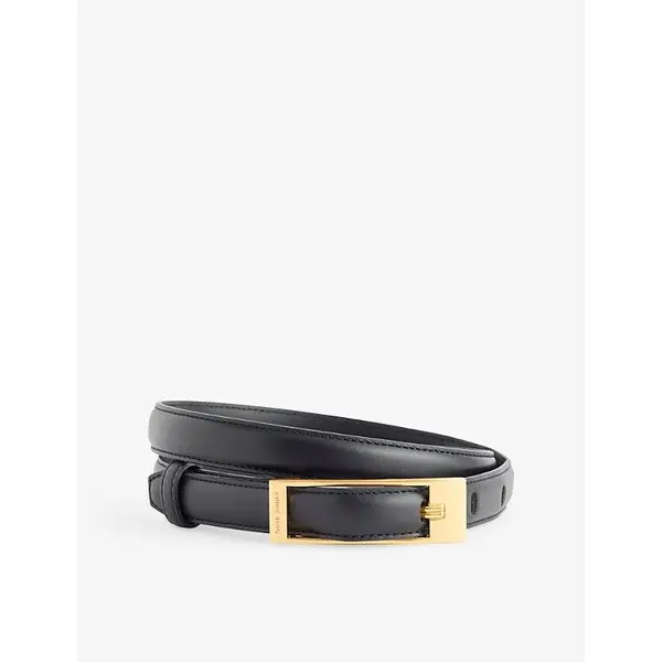 ANINE BING Elly Smooth Leather Belt