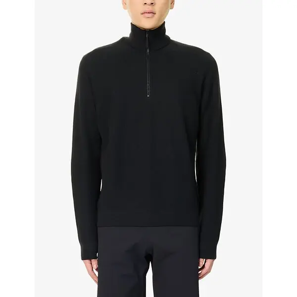 Veilance Half-zip Conic Knit Wool Jumper