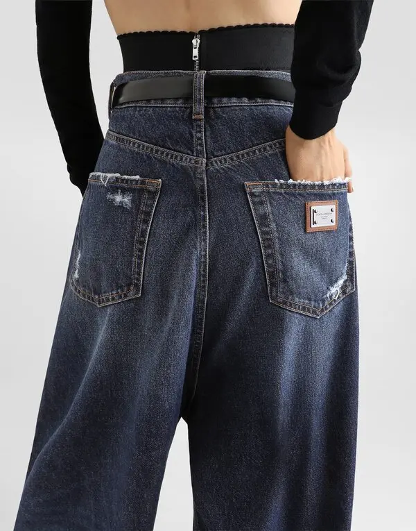 Dolce & Gabbana Denim Trousers Collection Multi-colored