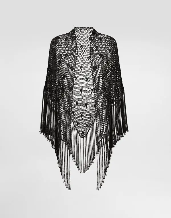 Dolce & Gabbana Viscose Crochet Shawl Collection