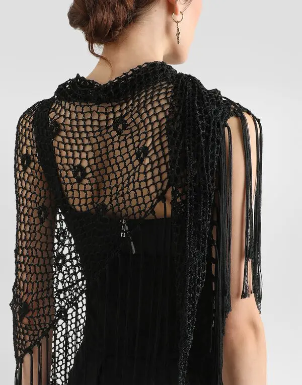 Dolce & Gabbana Viscose Crochet Shawl Collection