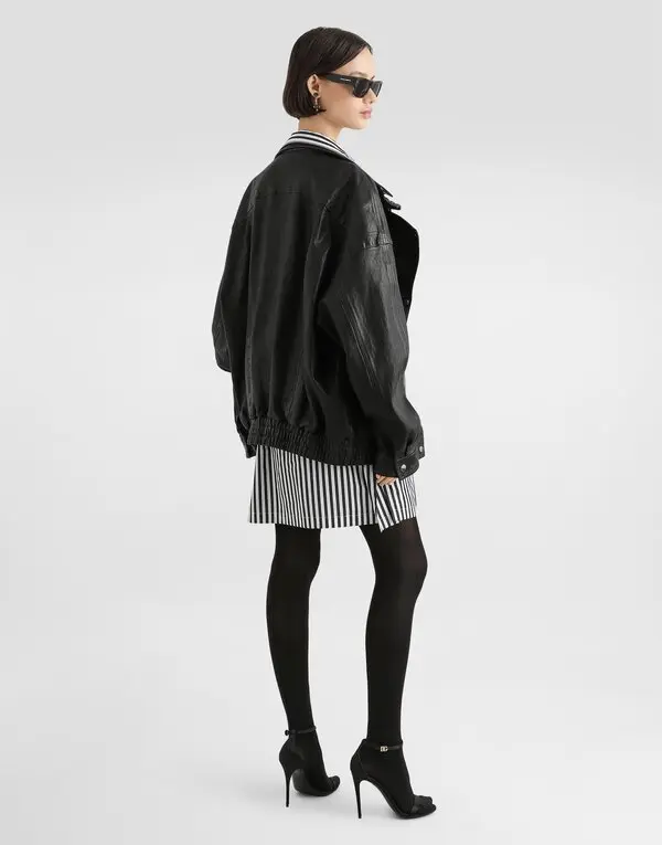 Dolce & Gabbana Striped Poplin Culottes Pants And Shorts
