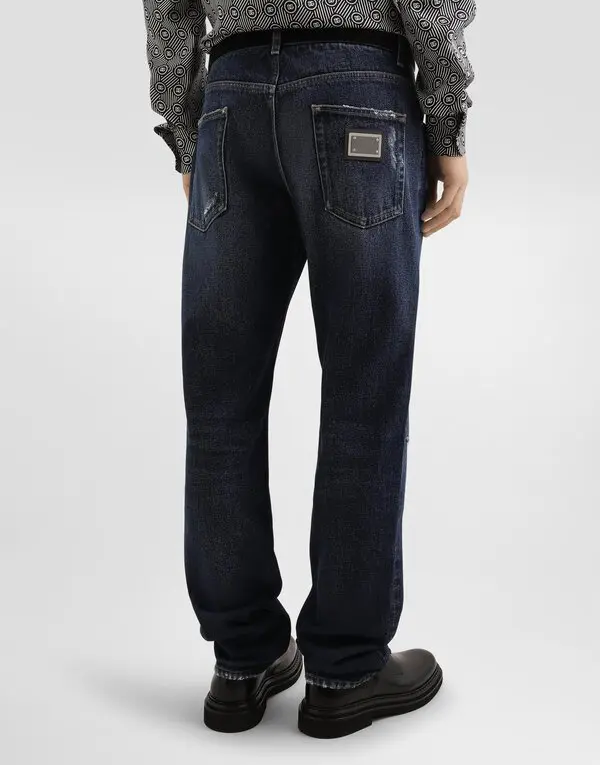 Dolce & Gabbana Loose Cotton Denim Jeans Denim Multi-colored