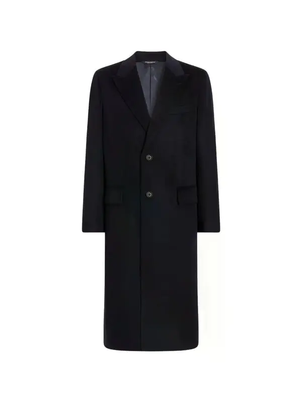 Dolce & Gabbana Single-breasted Wool Coat