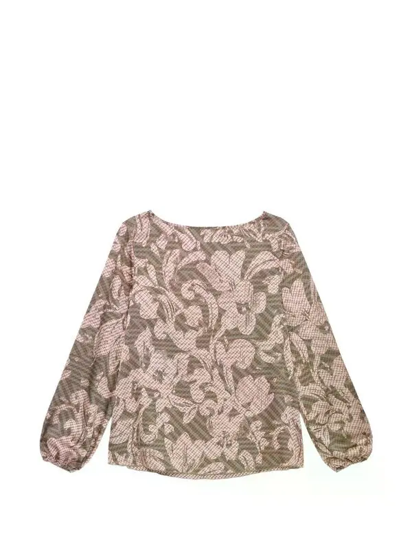 Malìparmi Floral-print Reversible Blouse