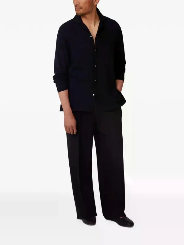 STOFFA Knit Button-down Shirt