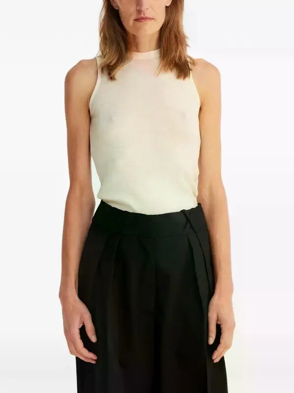 RÓHE Sleeveless Crew-neck Top