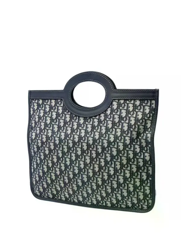 Dior 2020 Oblique Canvas Fold Over Clutch Bag