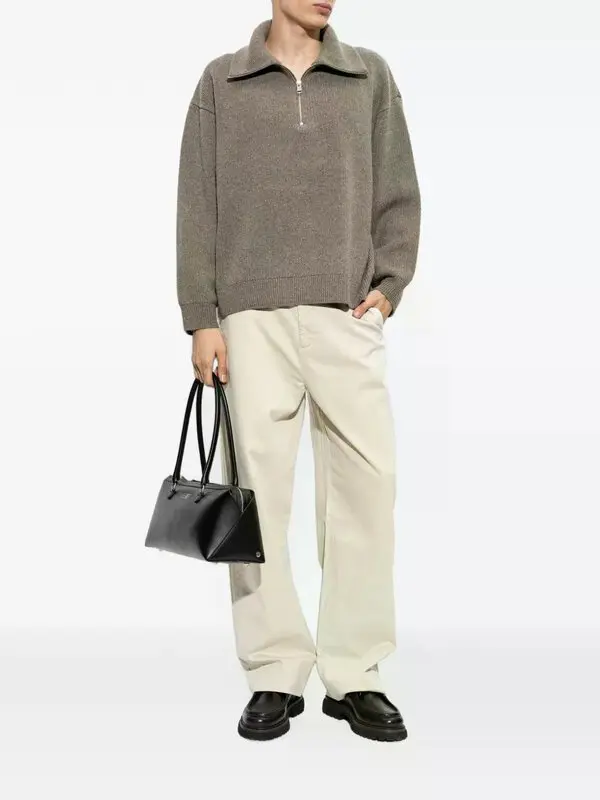 FRAME Belt-loop Straight-leg Chino Trousers